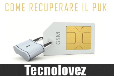 Come recuperare il codice Puk di una sim tre