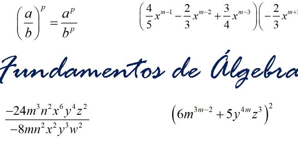 Fundamentos de álgebra