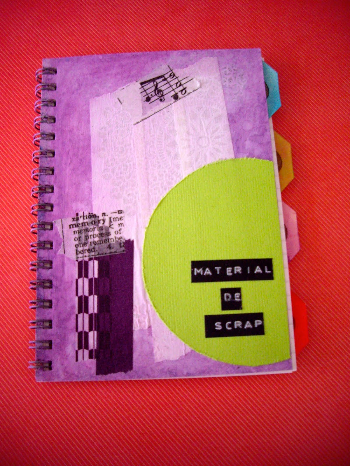 SCRAP & my favourite things: Libreta de material de scrap