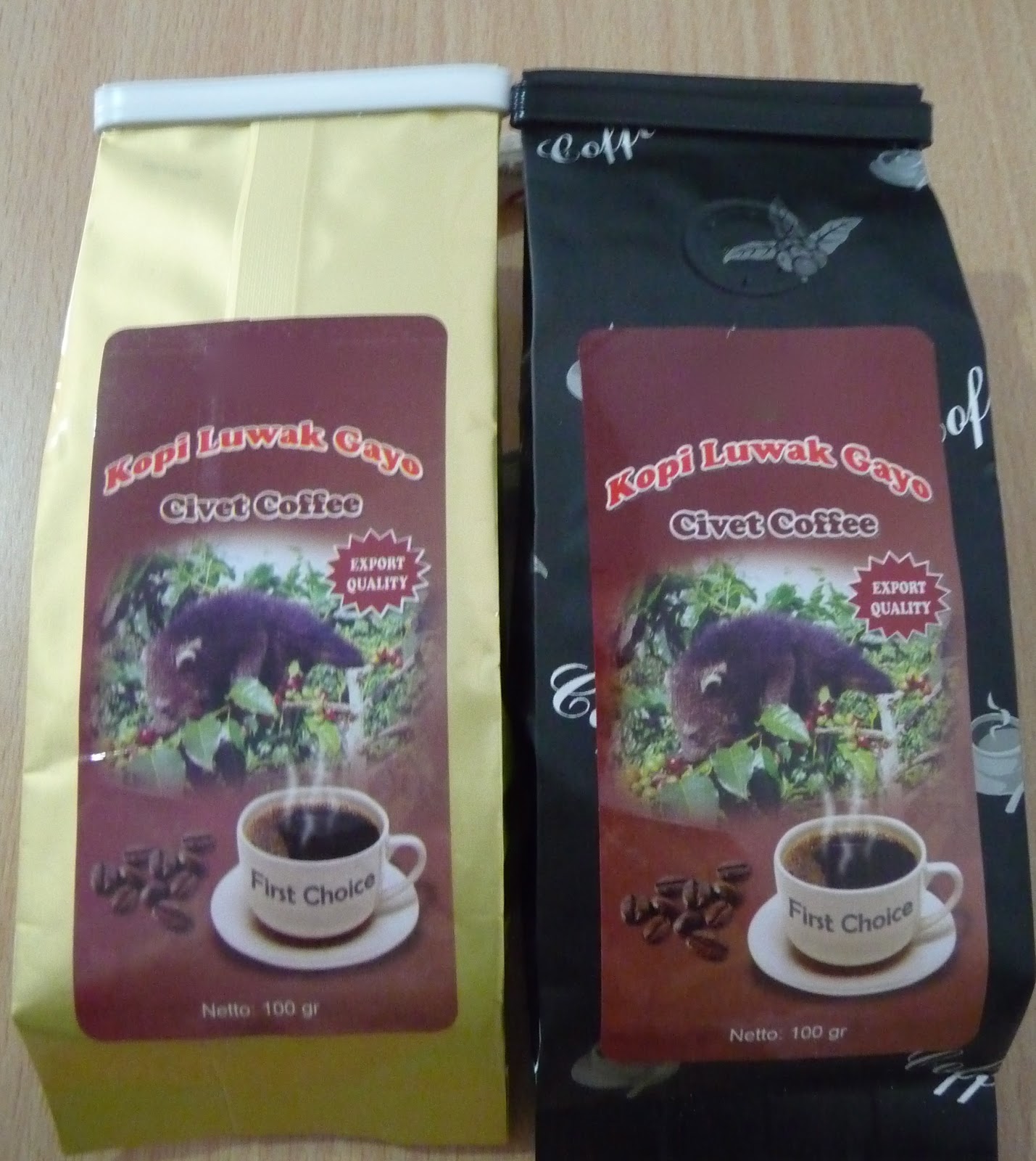 Coffee Powder, Packaging 100 grams - Kopi Luwak Gayo