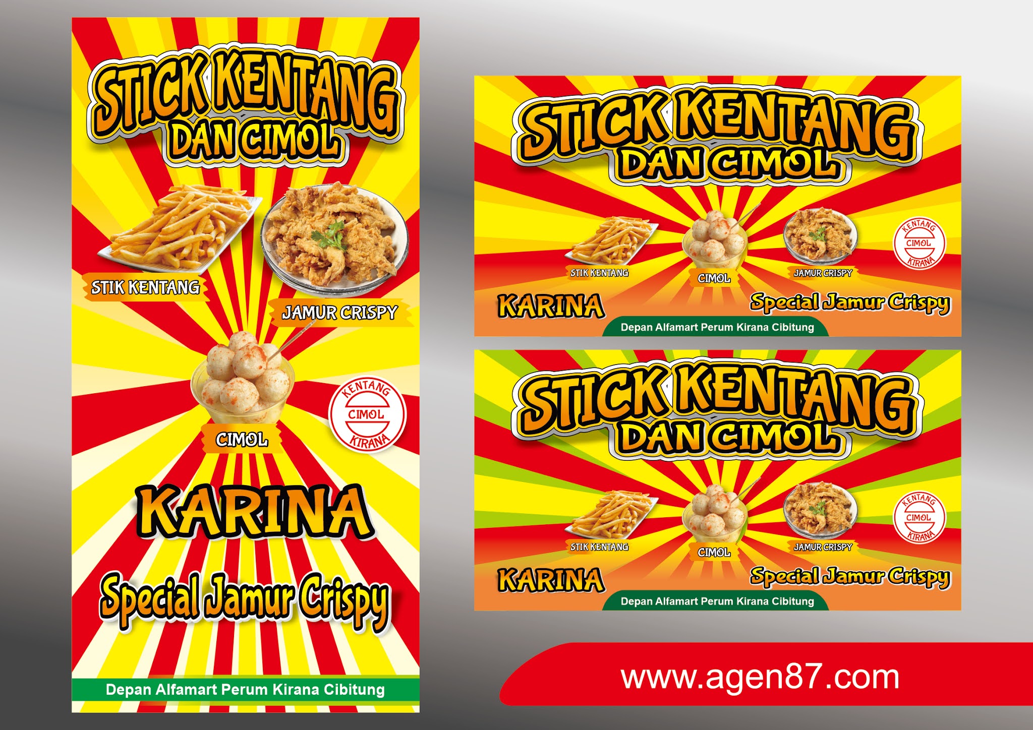 Template Banner Stik Kentang - Agen87