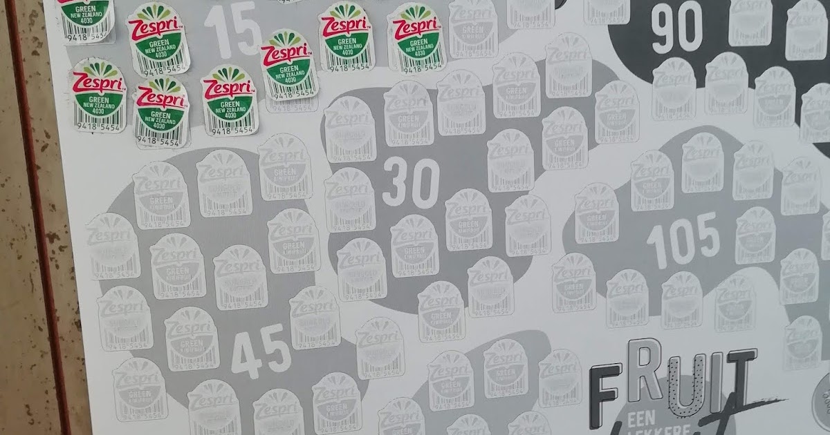 De berenklas van Juf Sofie: Spaaractie Zespri kiwi stickers