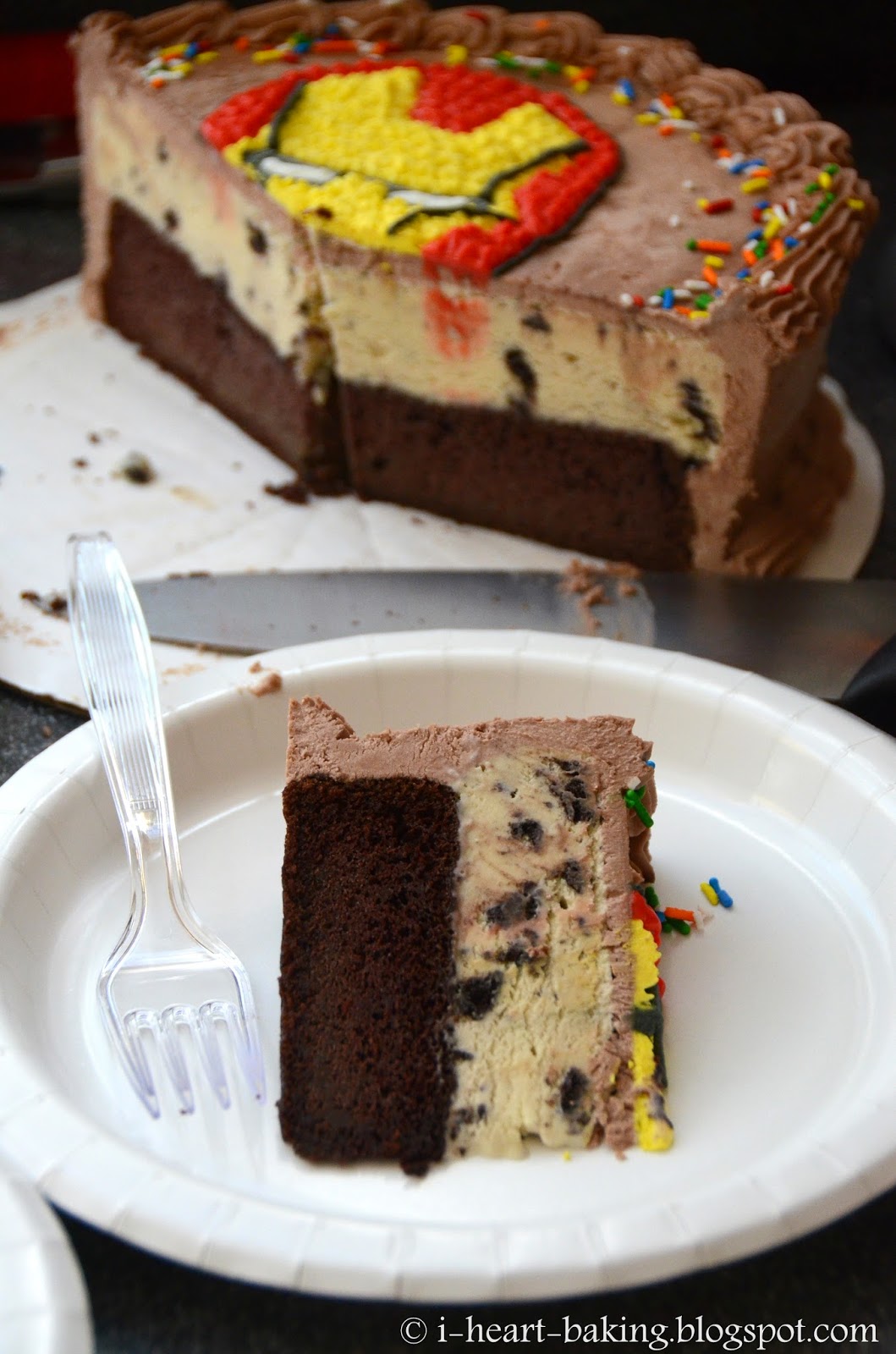i heart baking!: iron man birthday ice cream cake