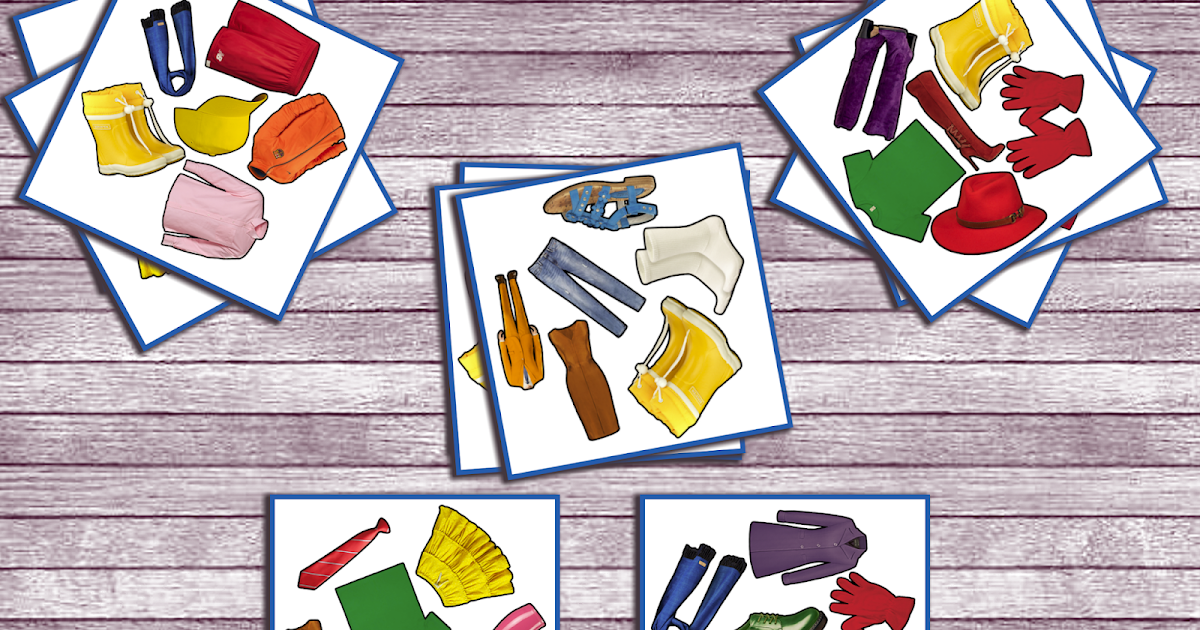 Me encanta escribir en español: Dobble de: La ropa y los colores