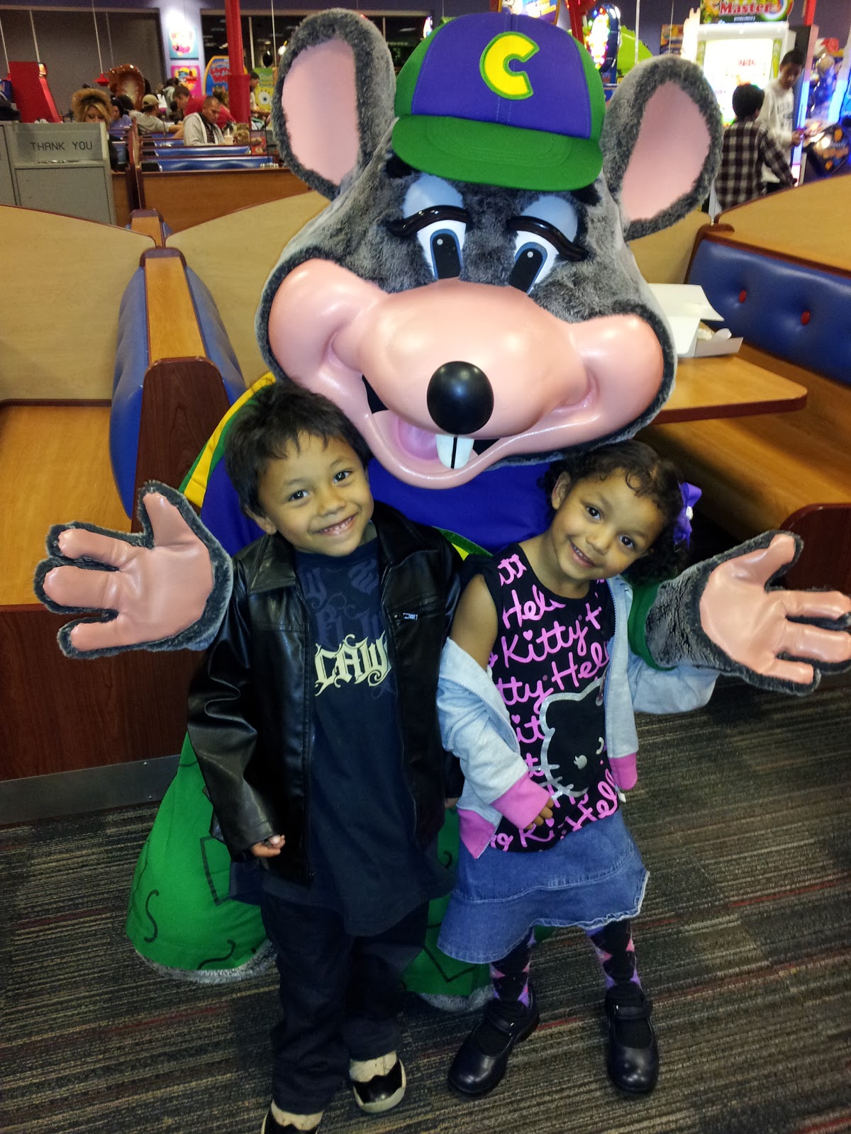 Mary's Late Night Stitchn: Chuck E Cheese...Where a kid can be a kid!