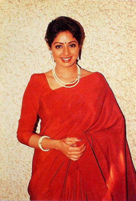 Sridevi: Sridevi on the sets of Gurudev with Anil Kapoor and Raj Sippy