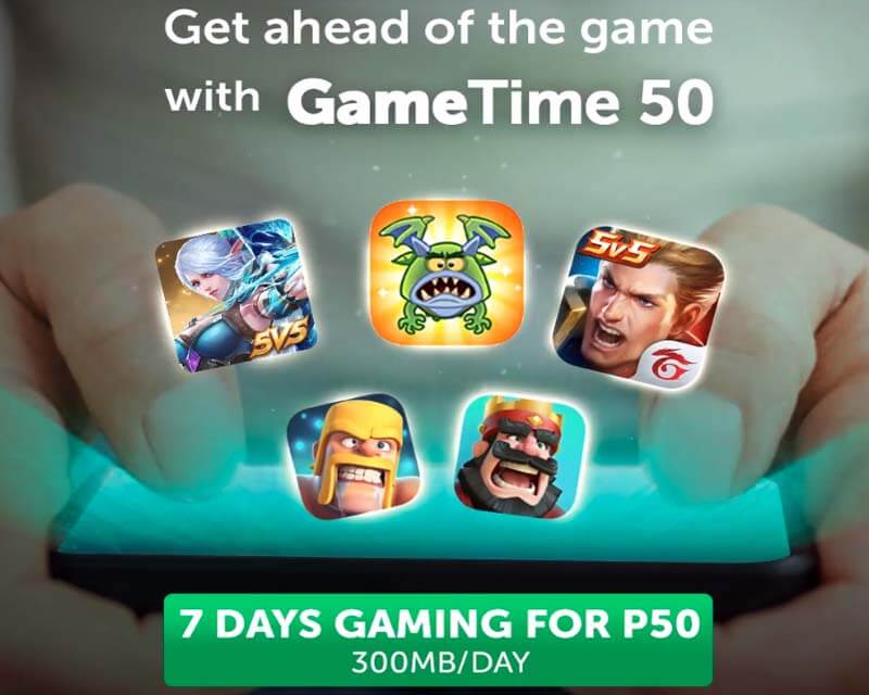 Smart GAME50 – GameTime 50 with 7 days Online Gaming for 50 Pesos