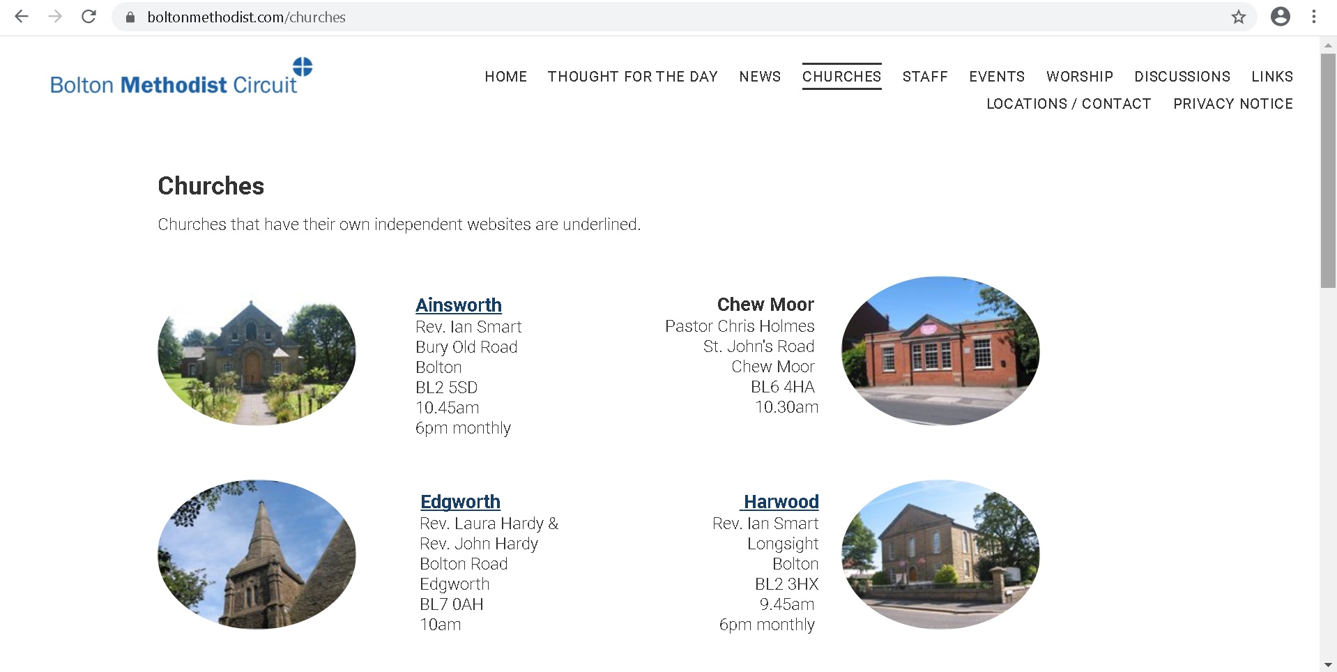 Methodist Church in United Kingdom - Bolton and Rochdale District 2022