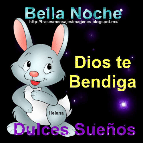Frases Mensajes Imagenes: Bella Noche Dios te Bendiga Dulces Sueños