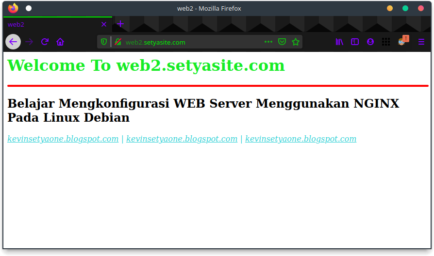 Cara Install dan Konfigurasi WEB Server Menggunakan NGINX Pada Debian ...