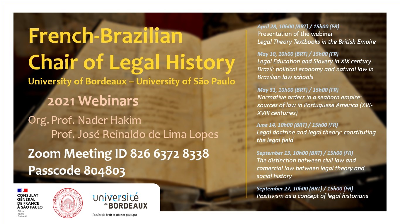 Legal History Blog: A French-Brazilian Legal History Webinar Series