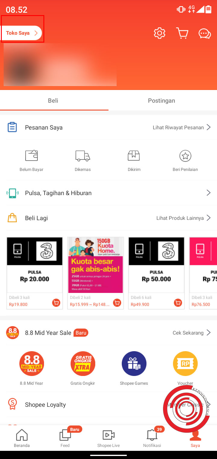 Cara Mengubah Nama di Toko Shopee Terbaru - KEPOINDONESIA