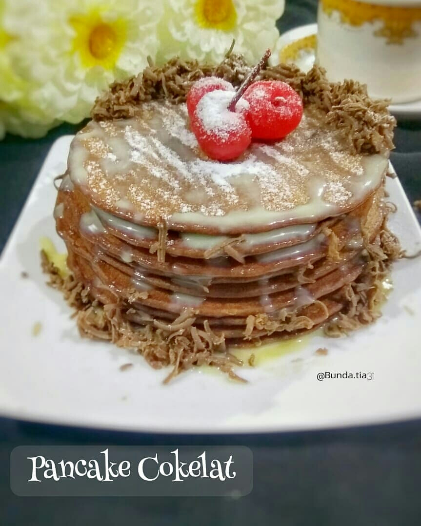 Resep dan cara membuat Pancake Coklat yang Lezat - Dapur Arkana - Dapur ...