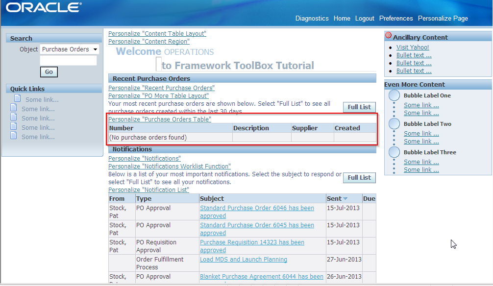 Dilip S Oracle Application Framework Blog Oa Framework Personalization