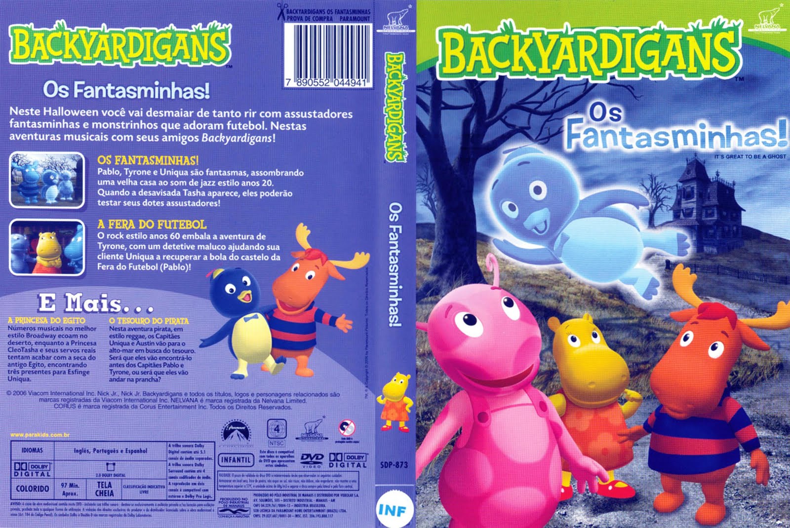 VECOSTAR - Capas de DVD's: Capa DVD - Backyardigans os fantasminhas