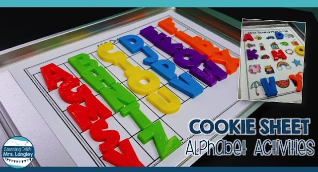 Cookie Sheet Alphabet Activities | Learning with Mrs. Langley