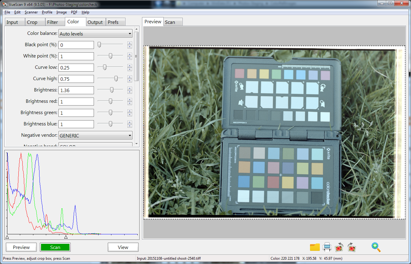 Matt's Photography Tips: Color Negative Film Processing Using Photoshop