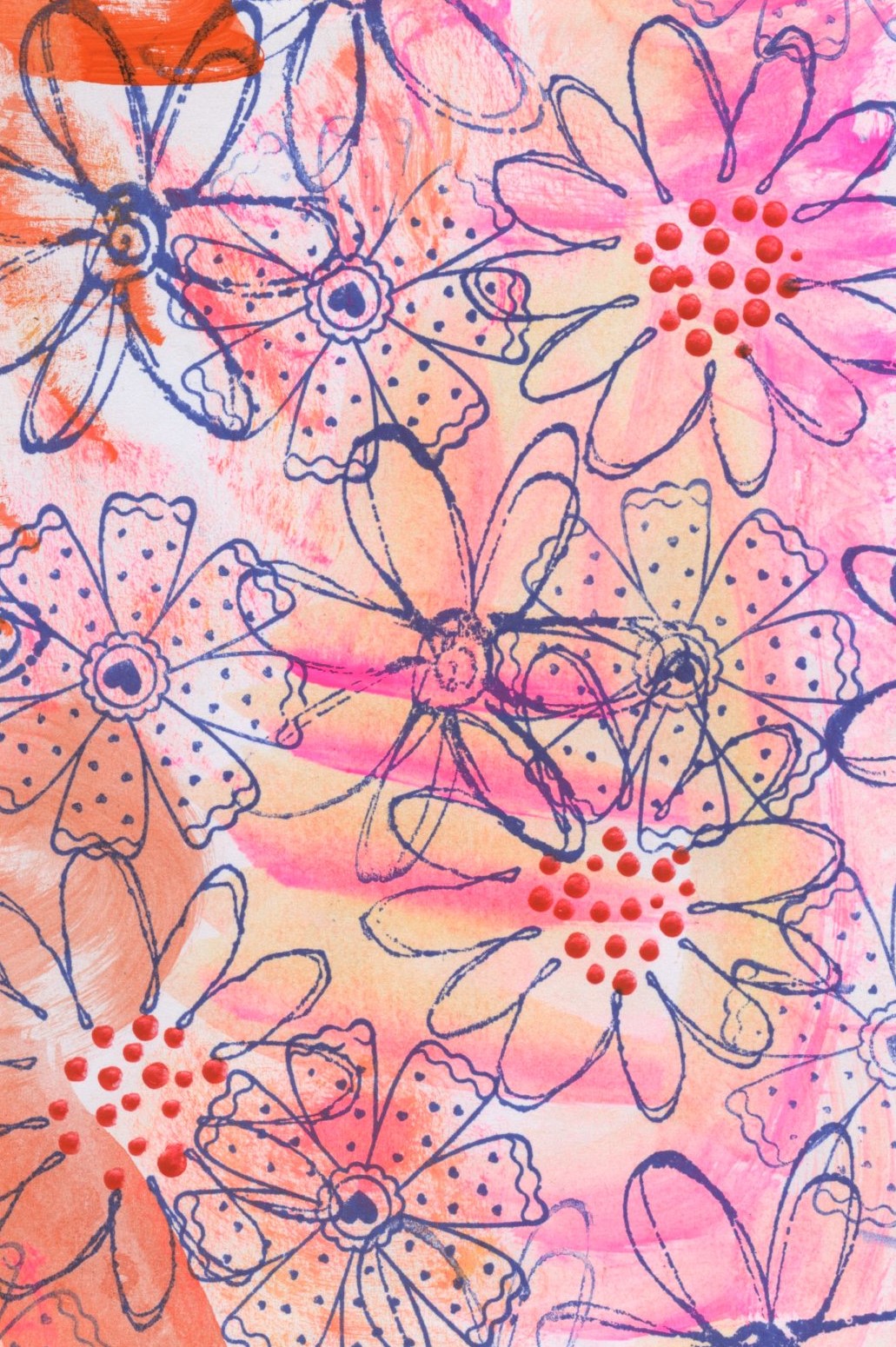 Plethora of Color: Stamped Flowers