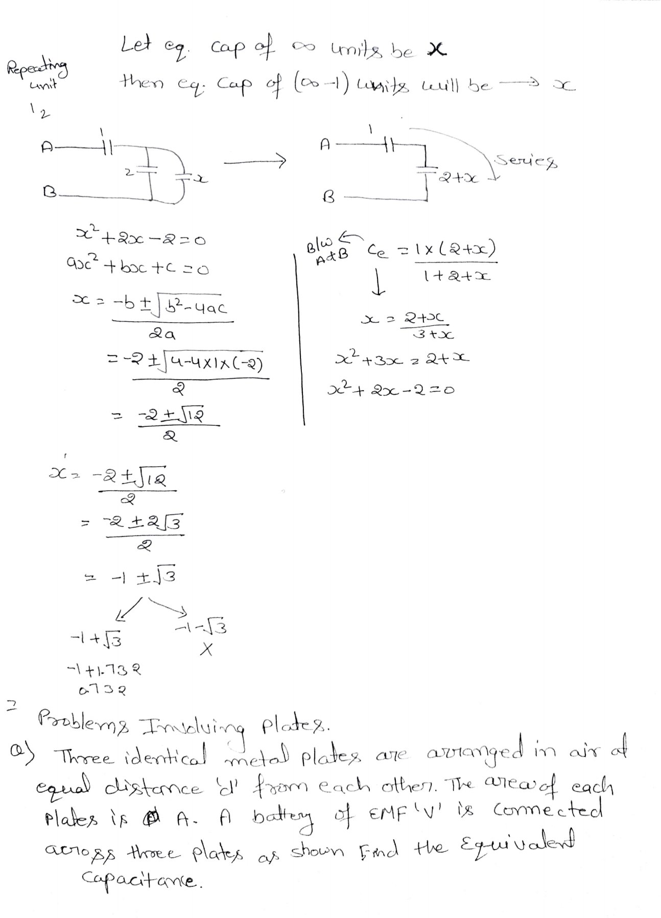 Capacitor notes physics class 12 - Studypur