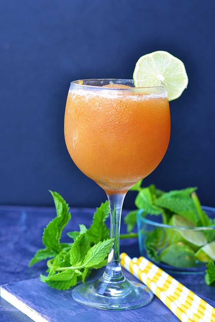 Spices and Treats: Peach Limeade Slush | Summer special