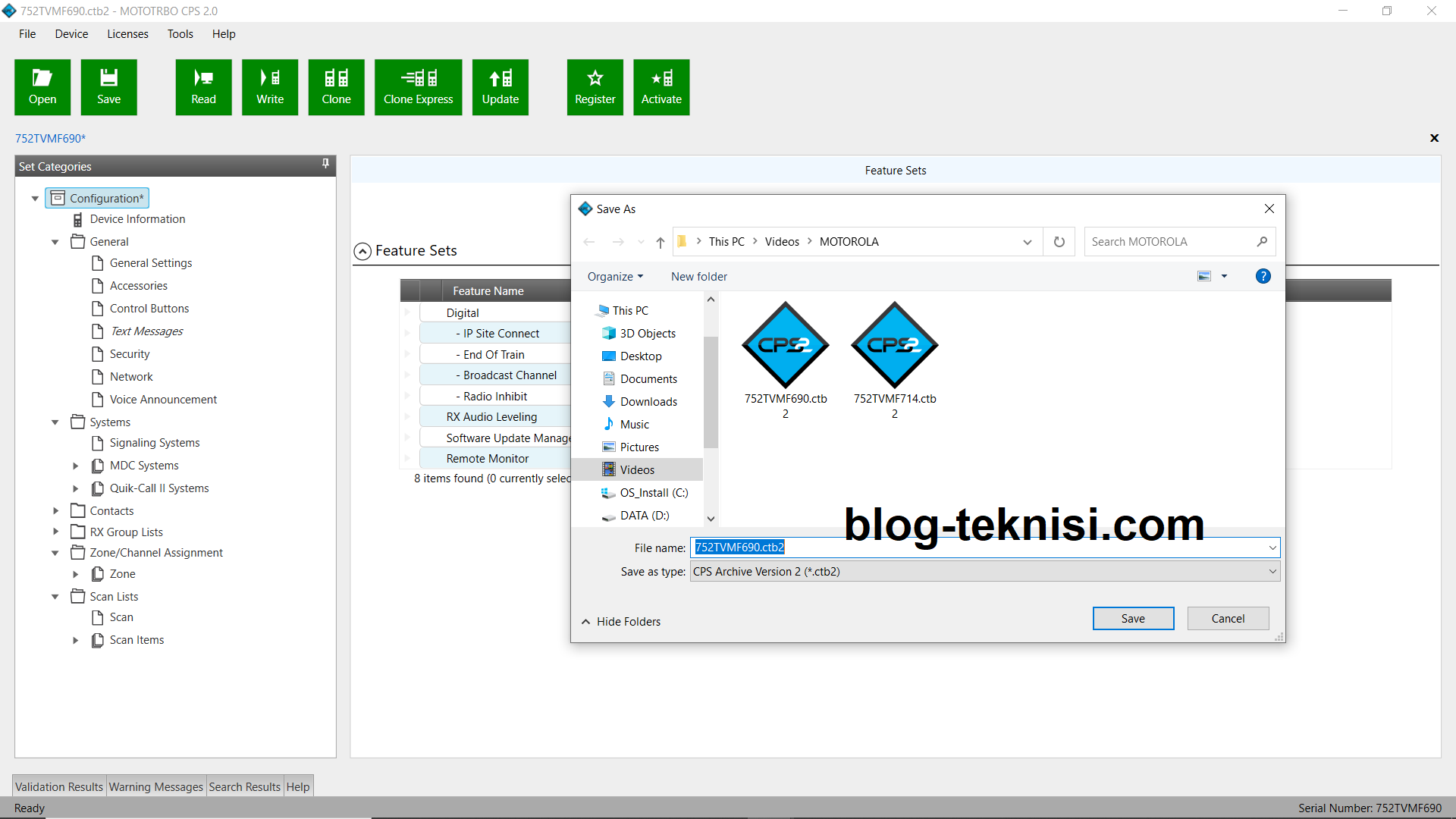 Reading Data from a Radio using Customer Programming Software (CPS 2.0 ...