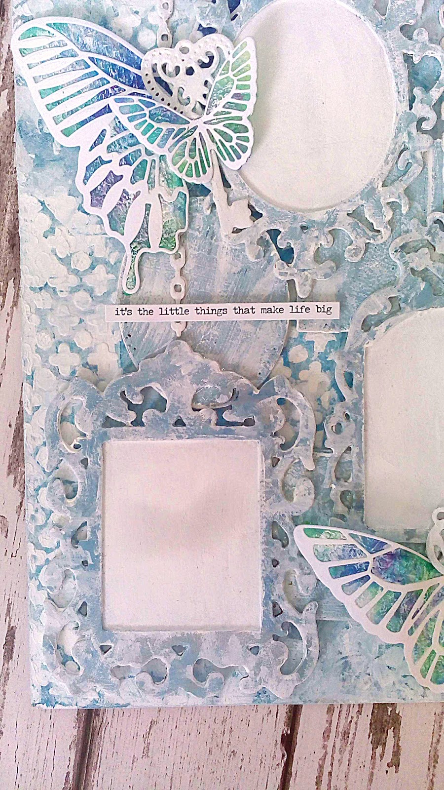 Tonic Studios Mixed Media frame dies with beautiful Wings & Things ...