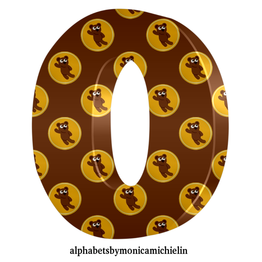 M. Michielin Alphabets: BABY ALPHABET BROWN BEAR, NUMBER, ICONS PNG AND ...