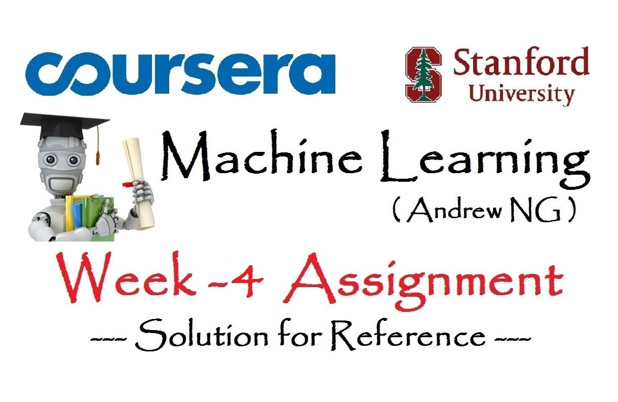 Coursera Machine Learning Week 4 Assignment Solution Andrew Ng