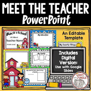 Meet the Teacher Slideshow | Queen of the Jungle