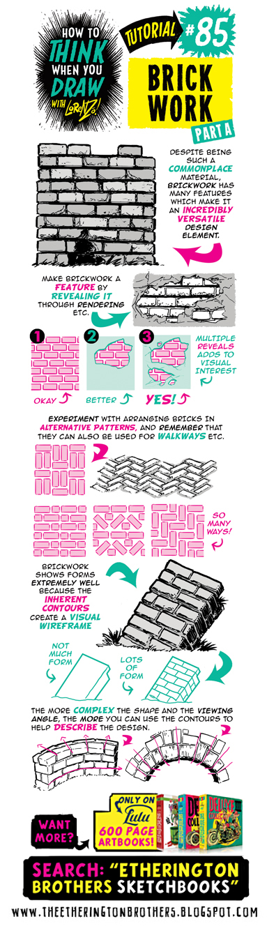 The Etherington Brothers: How to THINK When You Draw BRICK WORK tutorial!