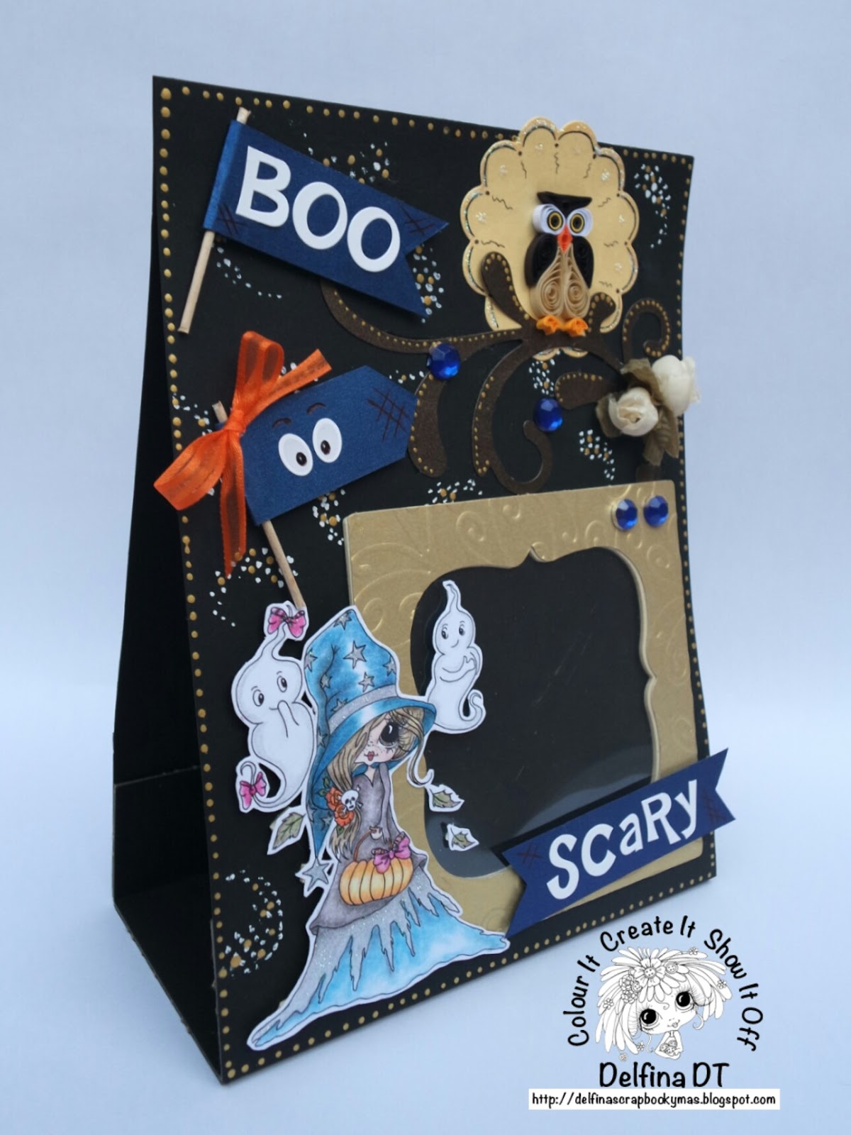 Delfina scrapbook y más...: Scary photo frame