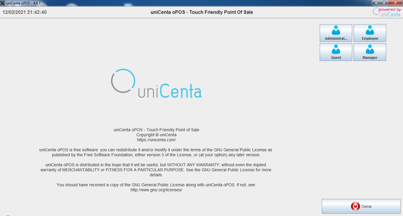 Unicenta oPOS: Instalación en Windows | TRUJILLOSOFT