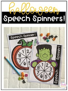 Halloween speech therapy freebies! - Speech Bee Blog