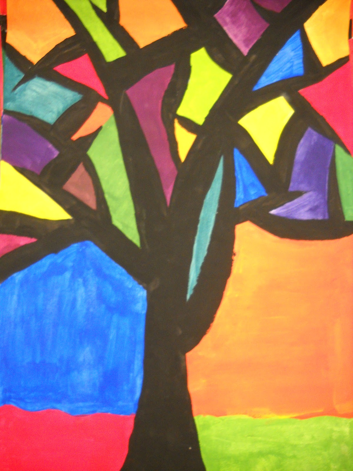 Teach Art and Create: Color Theory Trees