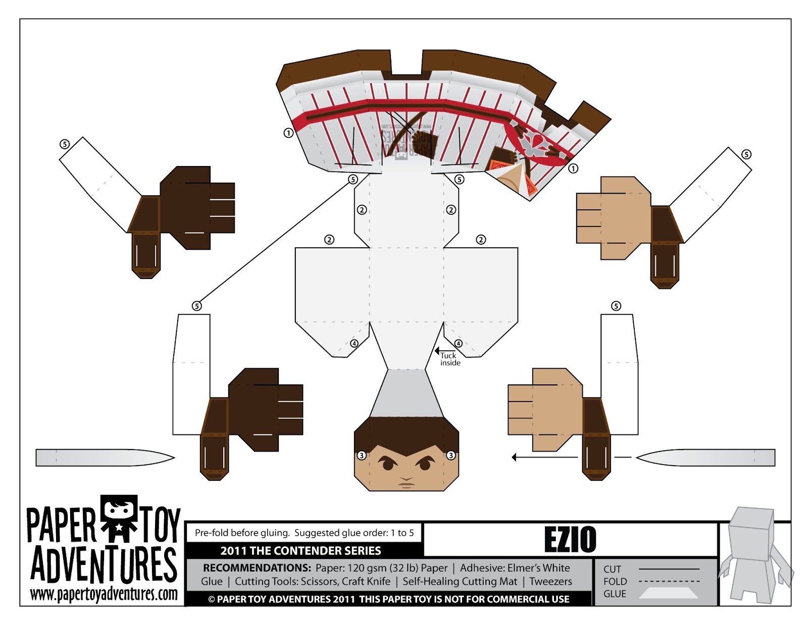 Demon-Works: One Page Papercraft Templates