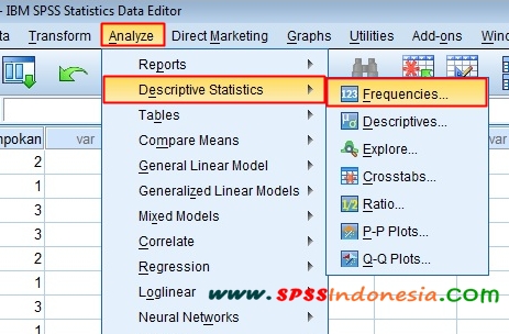 Cara Membuat Diagram Batang dan Tabel Distribusi Frekuensi Nilai Gain Score SPSS - SPSS Indonesia