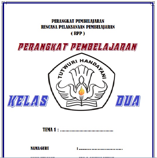 Contoh RPP Kelas 2 k13 lengkap versi 2 lembar