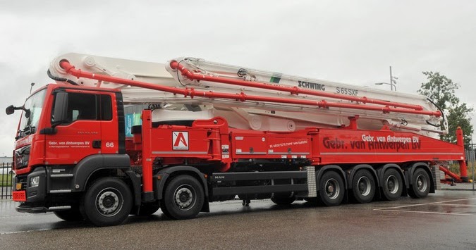 Conheça o MAN TGS 65.500 12x4: Uma das maiores bombas de concreto da Europa