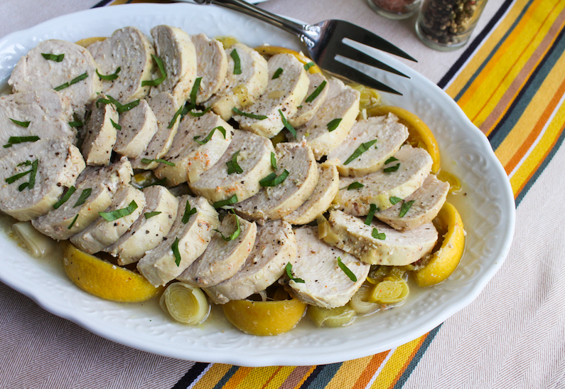 Food Lust People Love: Lemon Poached Chicken and Leeks