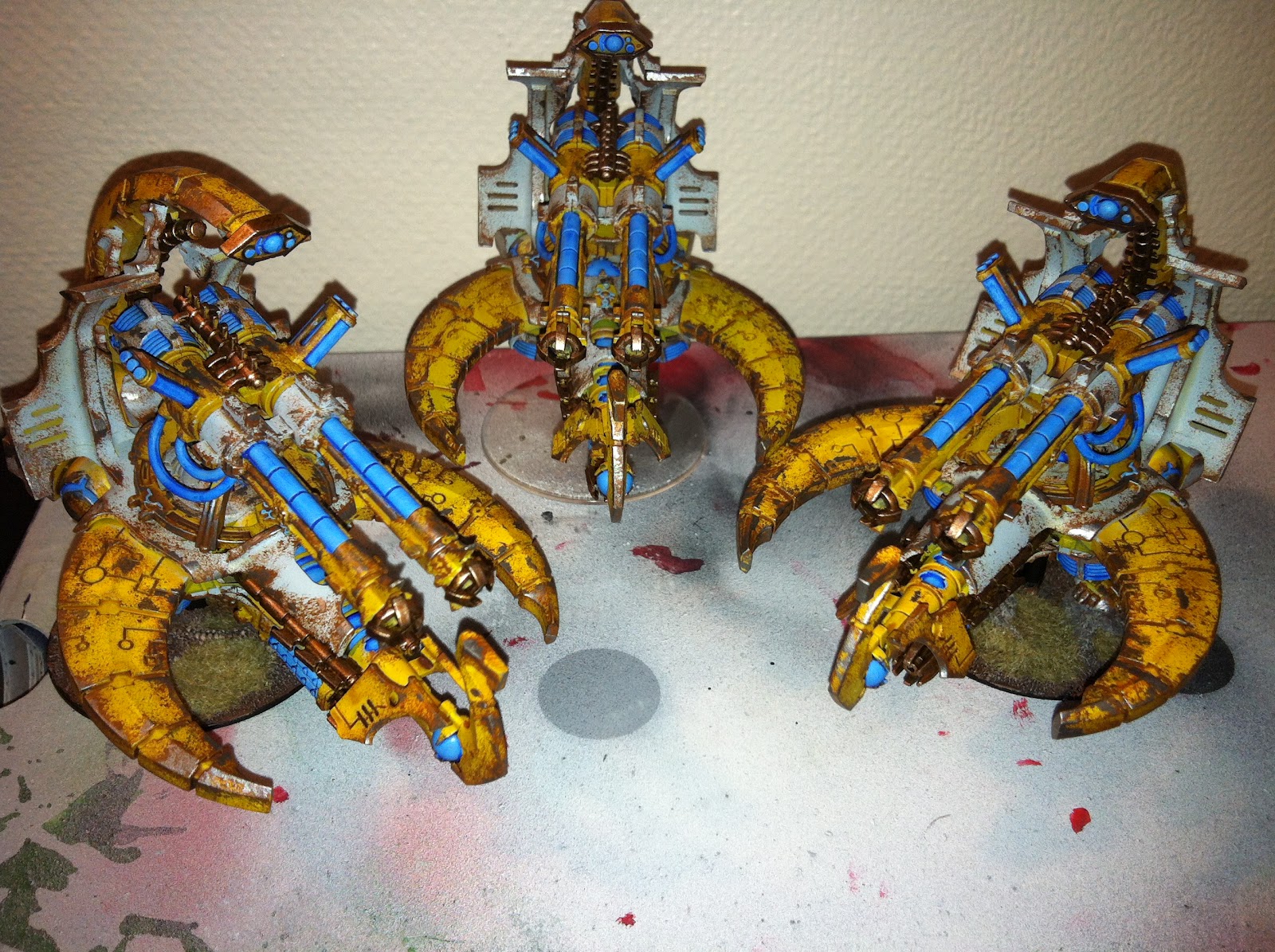 Dark Future Games: Yellow Necron Barges: Big Guns Never, Ever Tire!