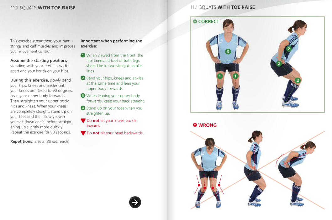 FIFA 11+ Level one, warm up and injury prevention program | Training ...