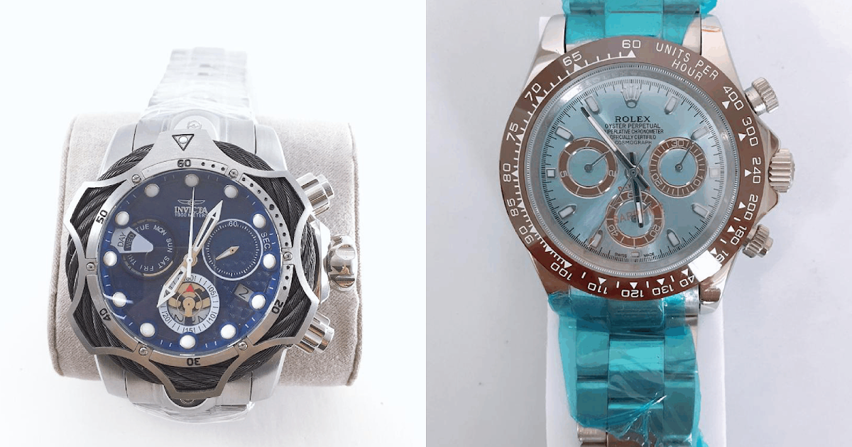 Kit com 2 Relógios Masculino (invicta venon has tag e Rolex aro cerâmica)