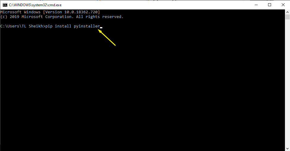 Convert Py File To Exe File Python Pyinstaller