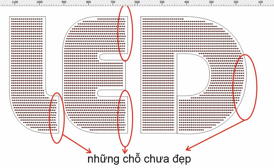 Cách Phủ Led Mặt Chữ Mica Trong Corel