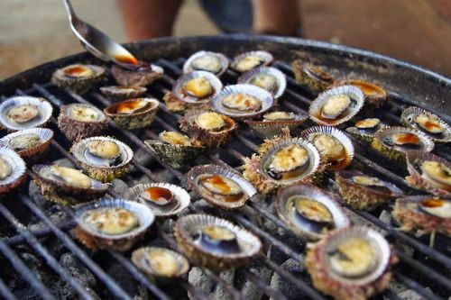 CHEF SAMBRANO: GRILLED OPIHI WITH CHILI PEPPER WATER