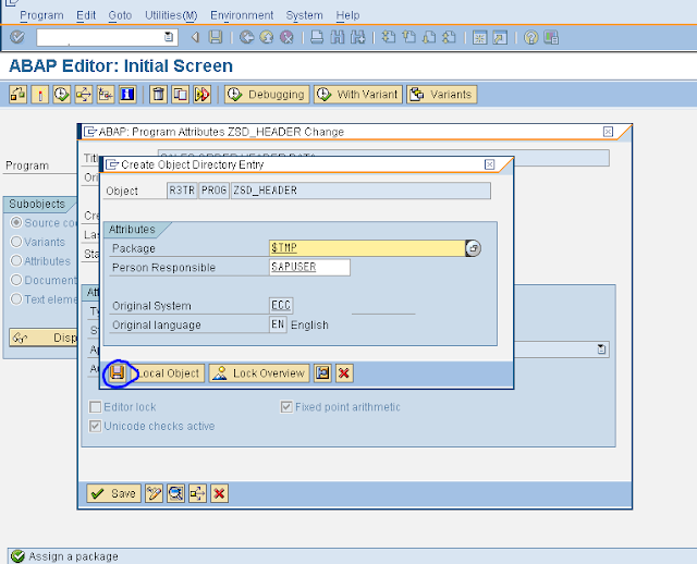 SAP TECH: Module pool programming using SE38