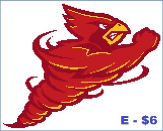 EASY PATTERNS: Iowa State University Cyclones cross-stitch pattern