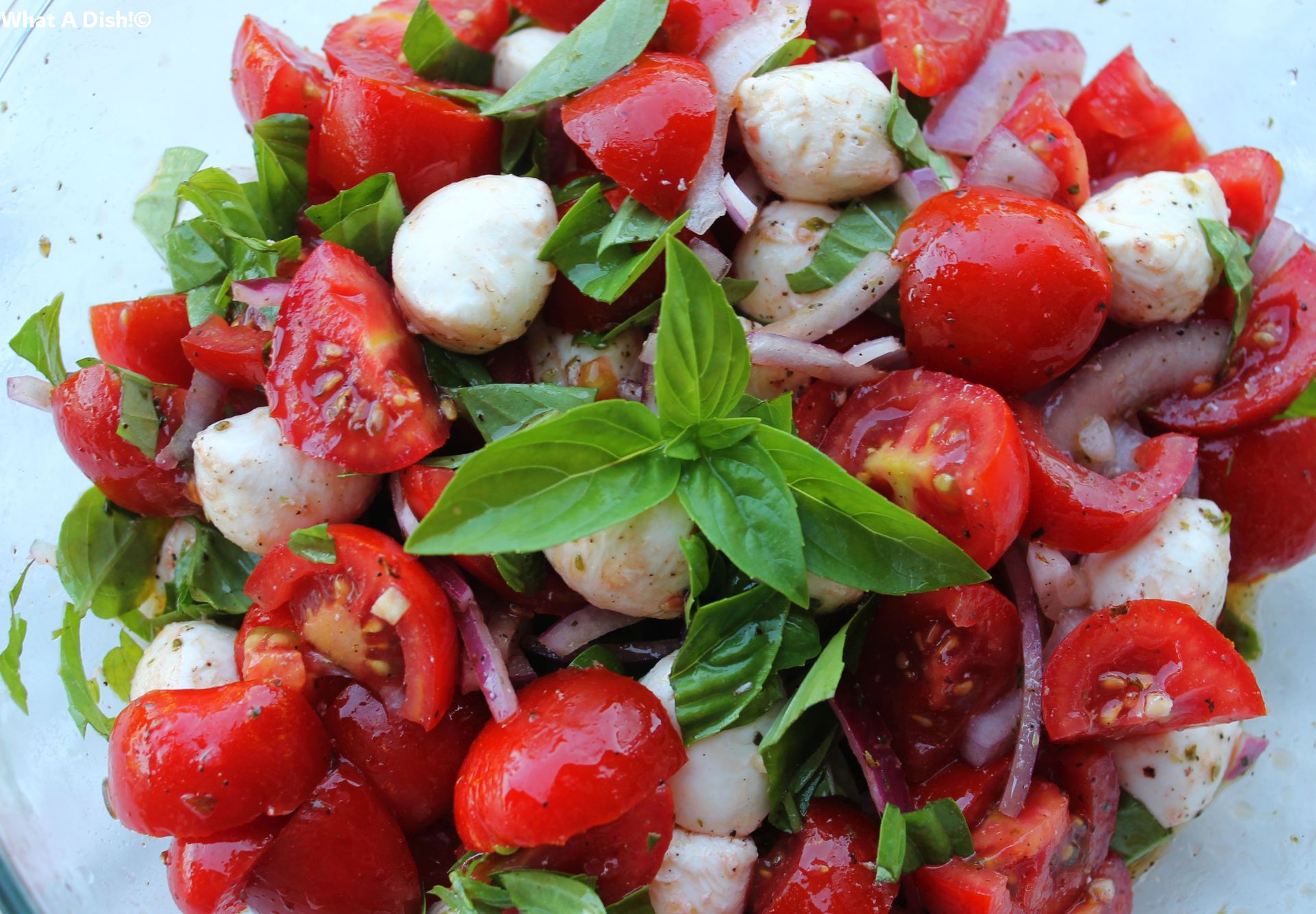 What A Dish!: Caprese Salad in a Bowl