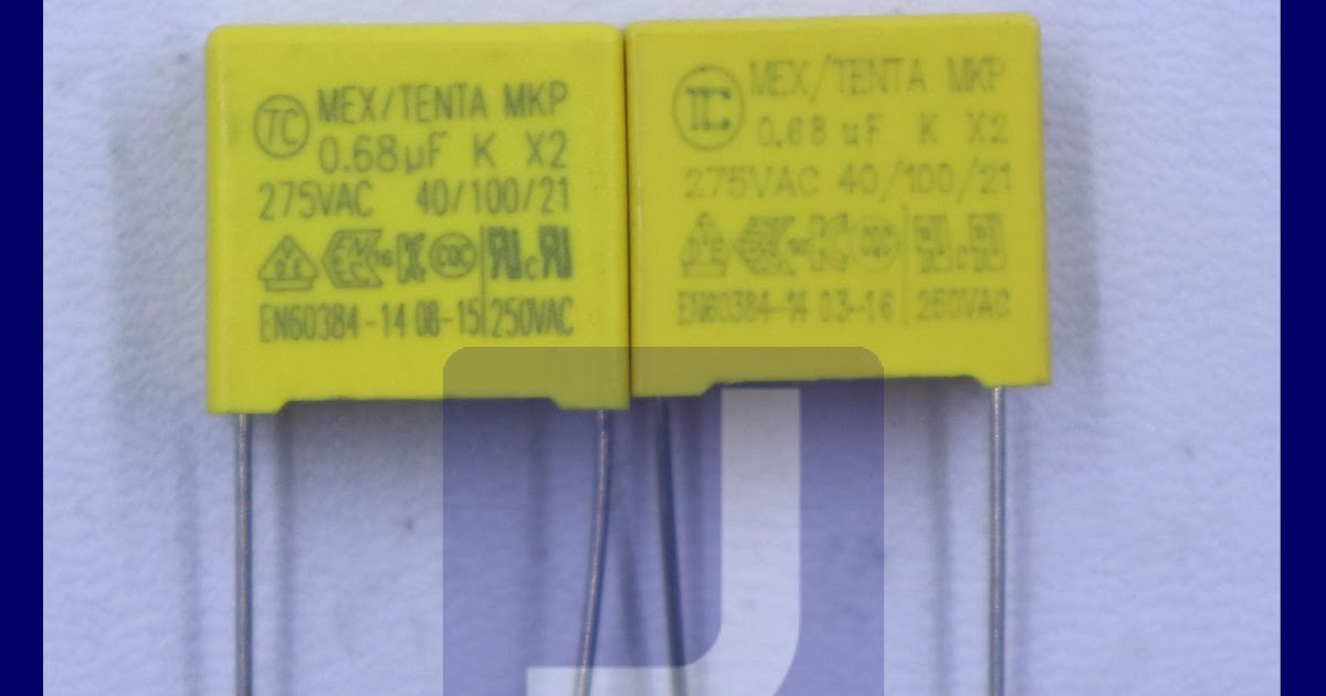 JUAL Capacitor 0,68uf 275v ~ Komponen Elektronik