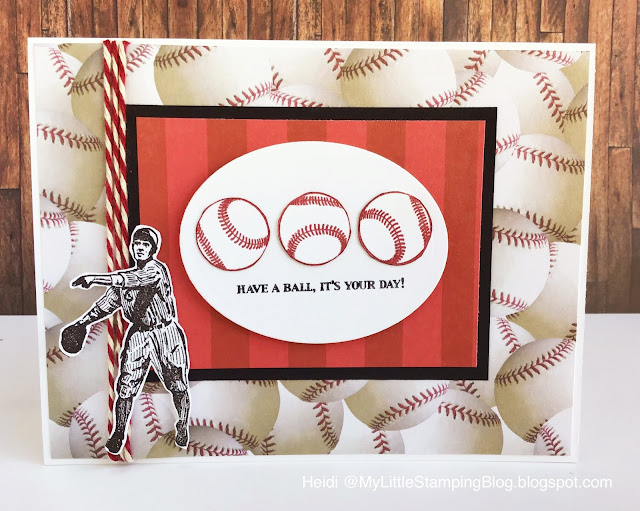 My Little Stamping Blog: Baseball Handmade Card